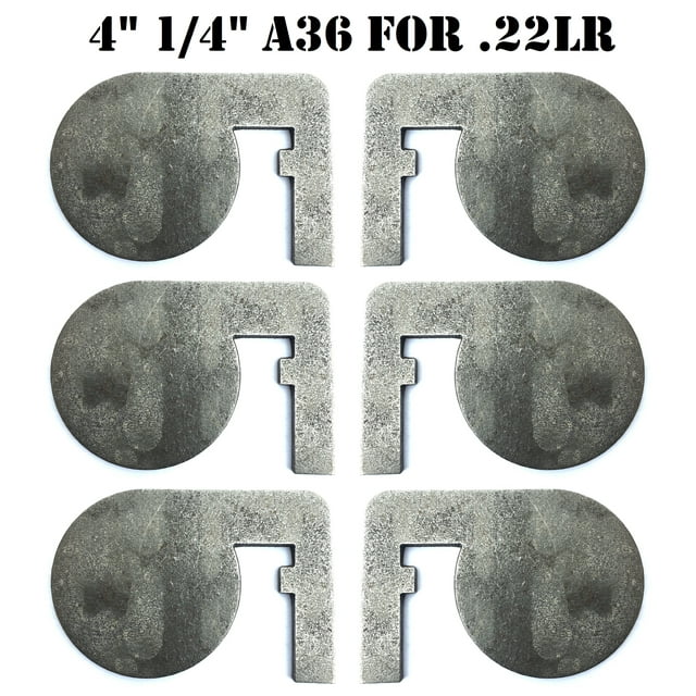 Magnum Target 4"x1/4" Rimfire 22LR Steel Shooting Targets - Dueling ...