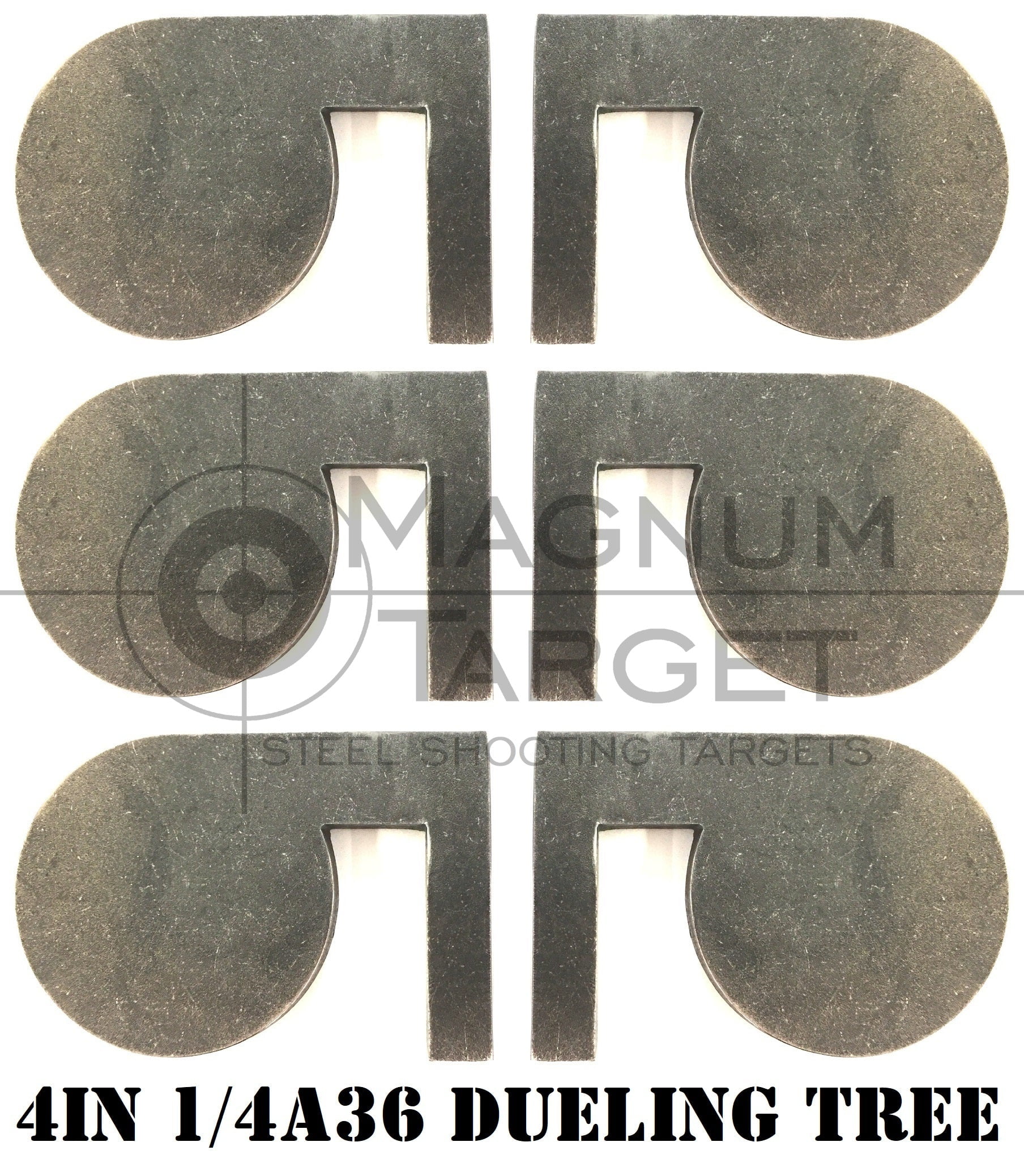 Magnum Target 4"x1/4" Rimfire 22LR Steel Shooting Targets - Dueling ...