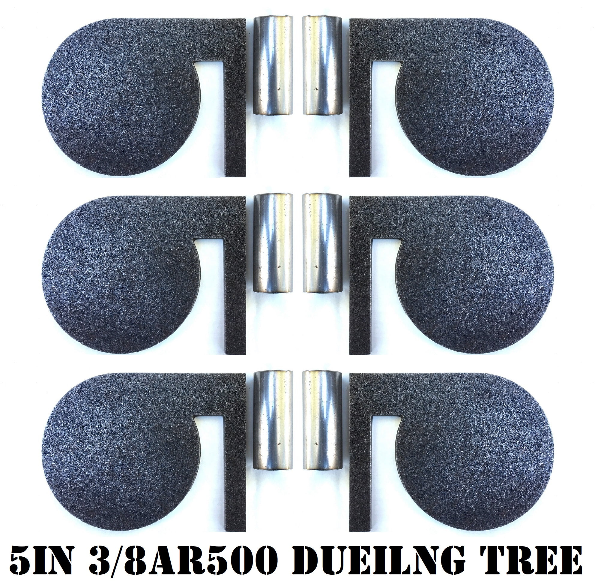 Magnum Target 5"x 3/8" AR500 Steel Shooting Range Targets Dueling Trees ...