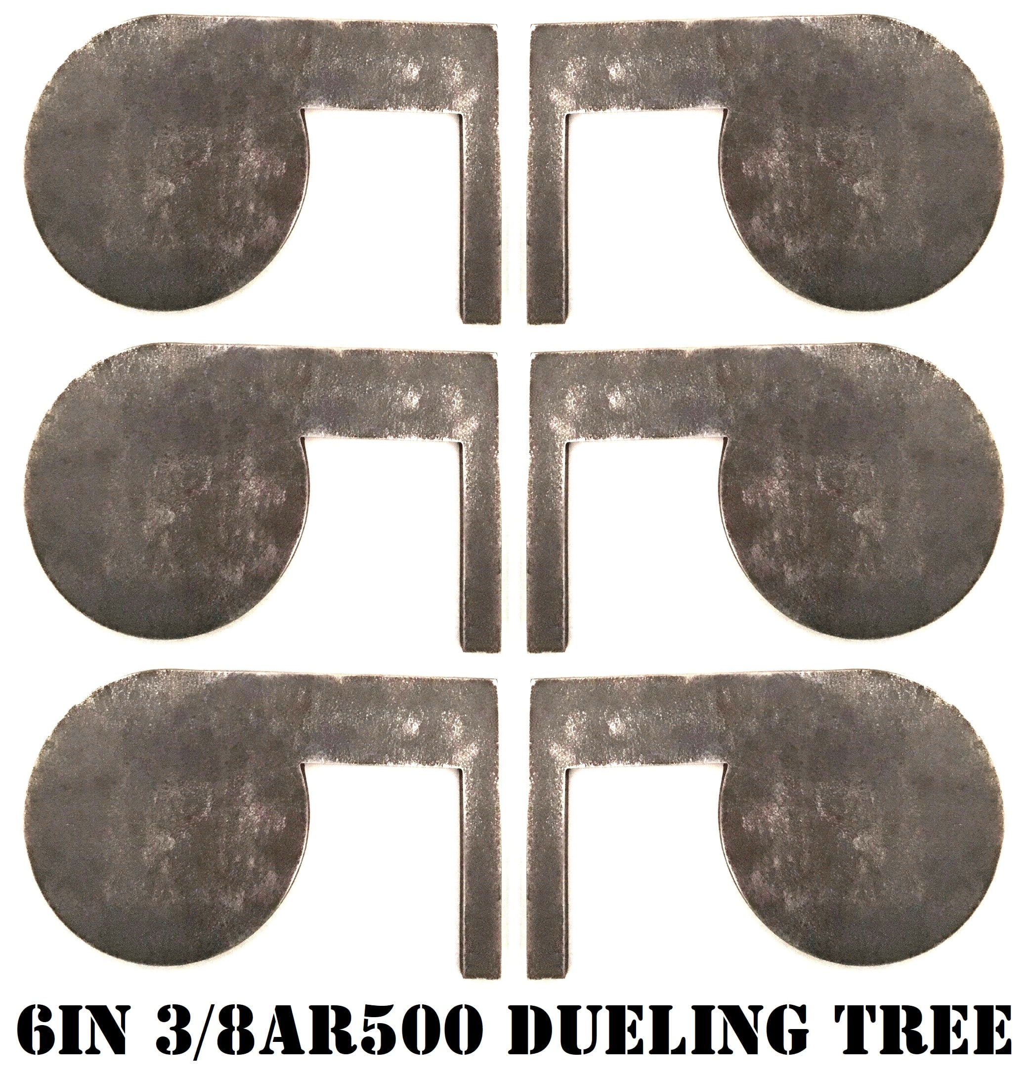 Magnum Target 6"x 3/8" AR500 Steel Shooting Range Targets Dueling Trees ...