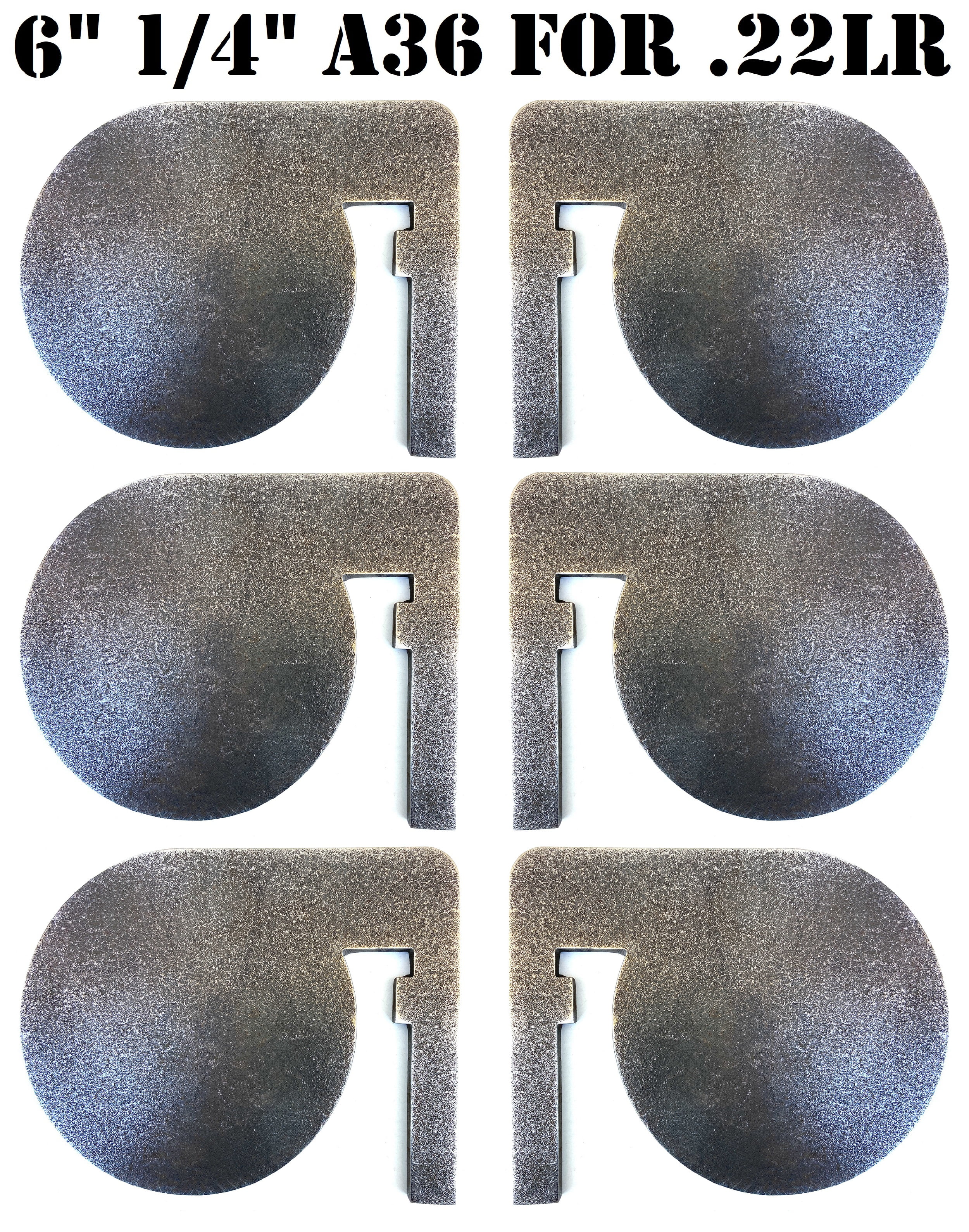 Magnum Target 6"x1/4" Rimfire 22LR Steel Shooting Targets - Dueling ...