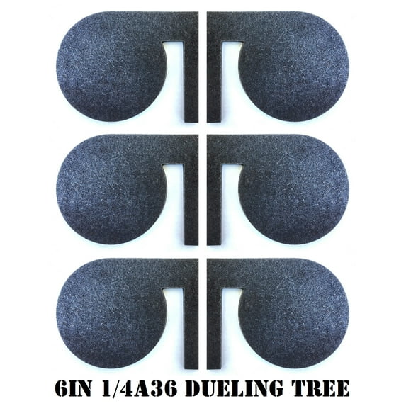 Magnum Target 6"x1/4" Rimfire 22LR Steel Shooting Targets - Dueling ...