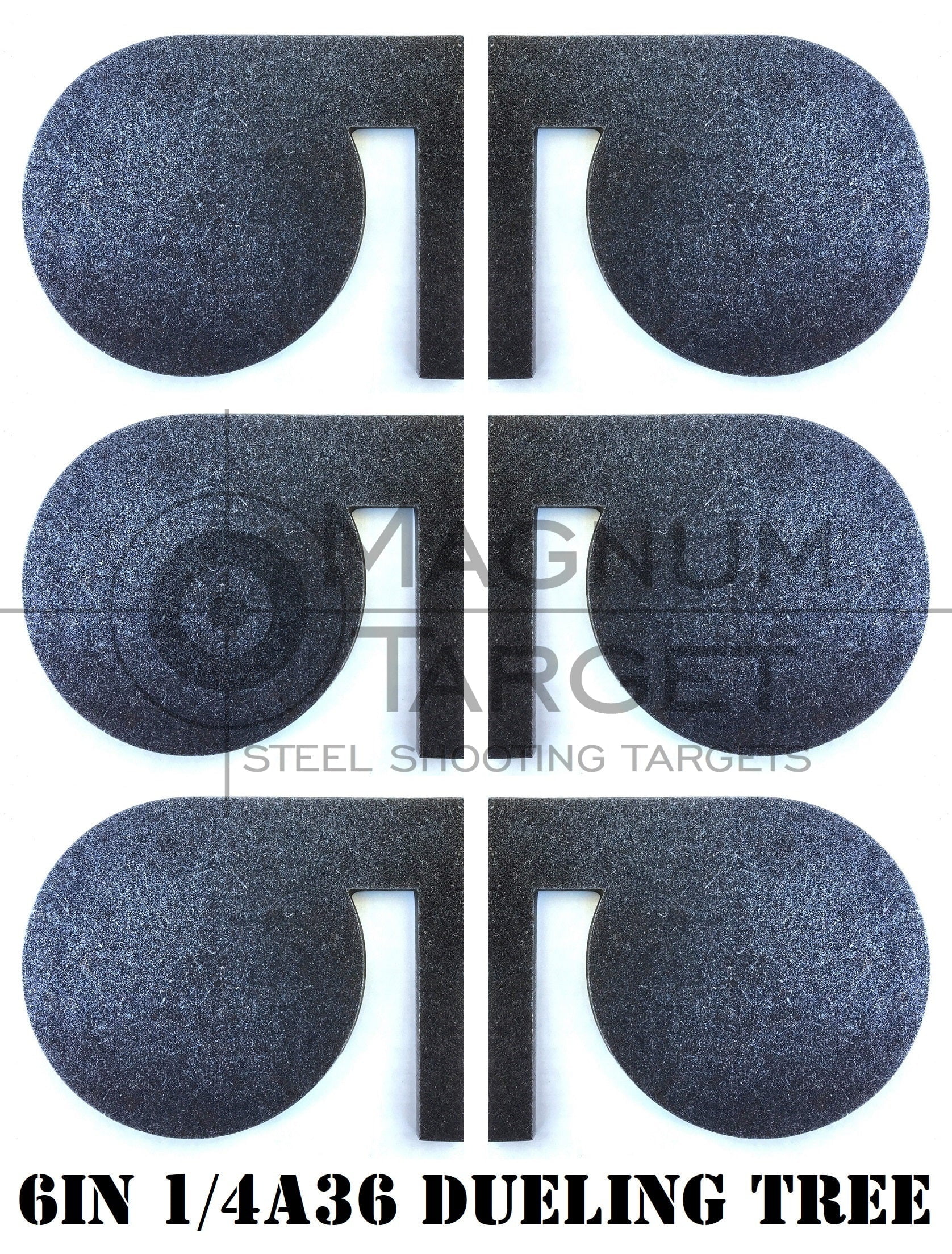 Magnum Target 6"x1/4" Rimfire 22LR Steel Shooting Targets - Dueling ...