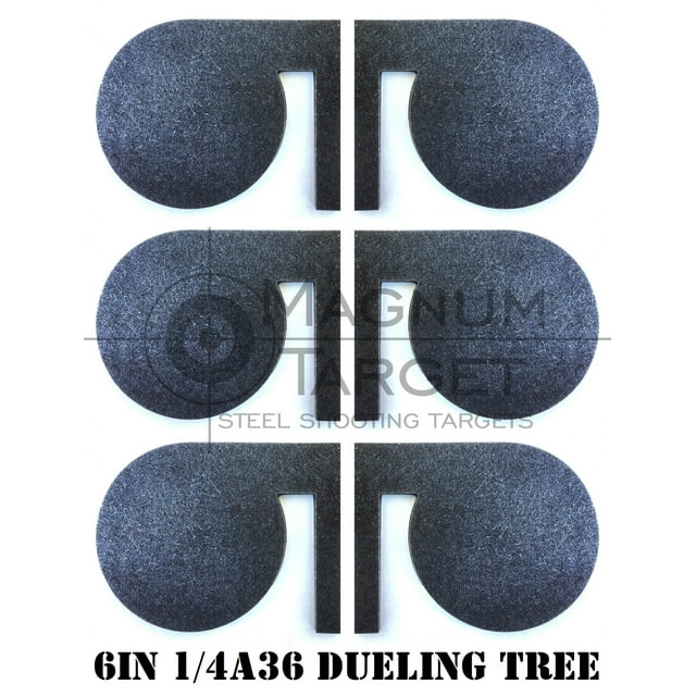 Magnum Target 6"x1/4" Rimfire 22LR Steel Shooting Targets - Dueling ...