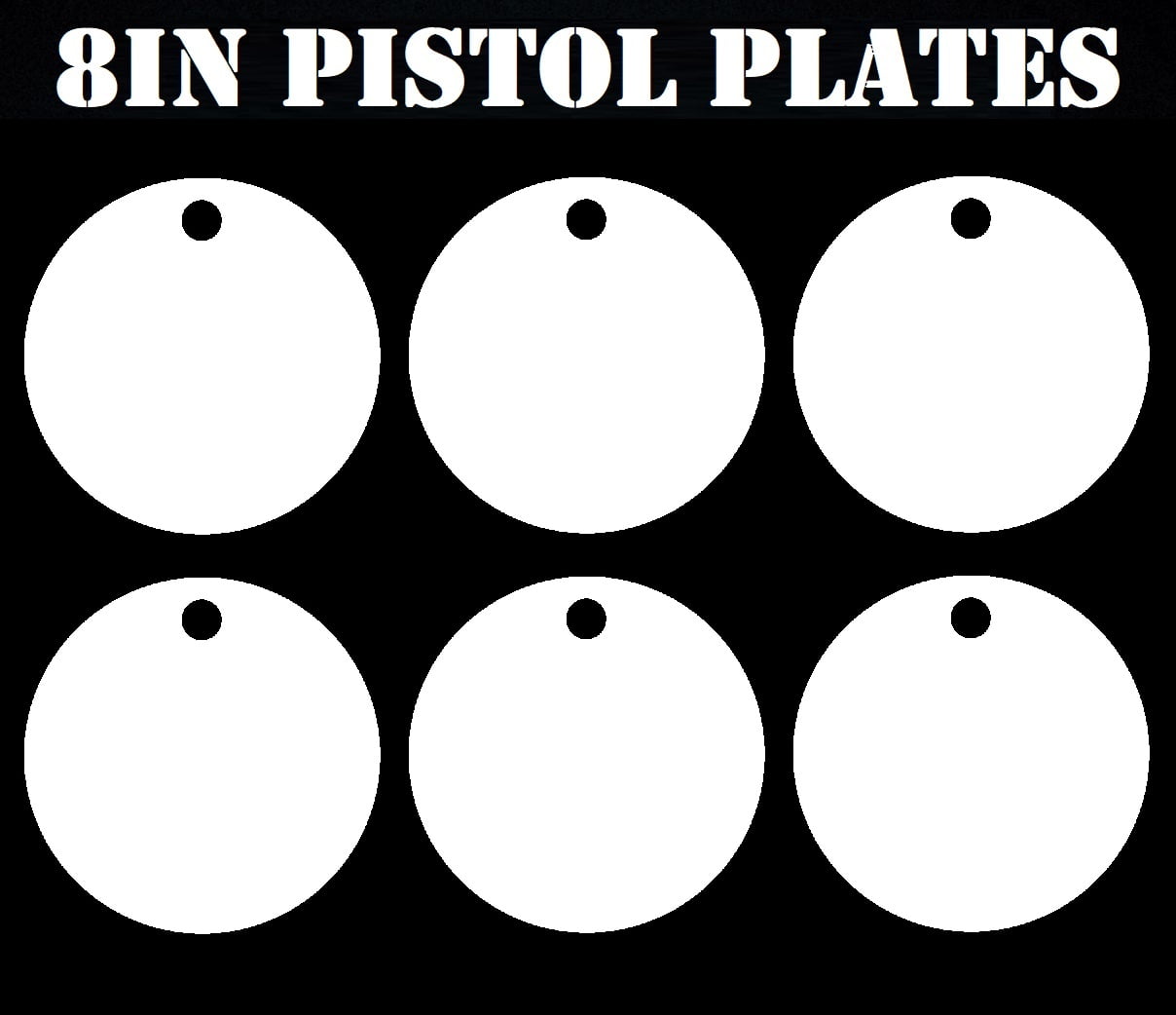 Magnum Target 8 in Round NRA PISTOL ONLY Target - 3/8in. Mild Steel ...