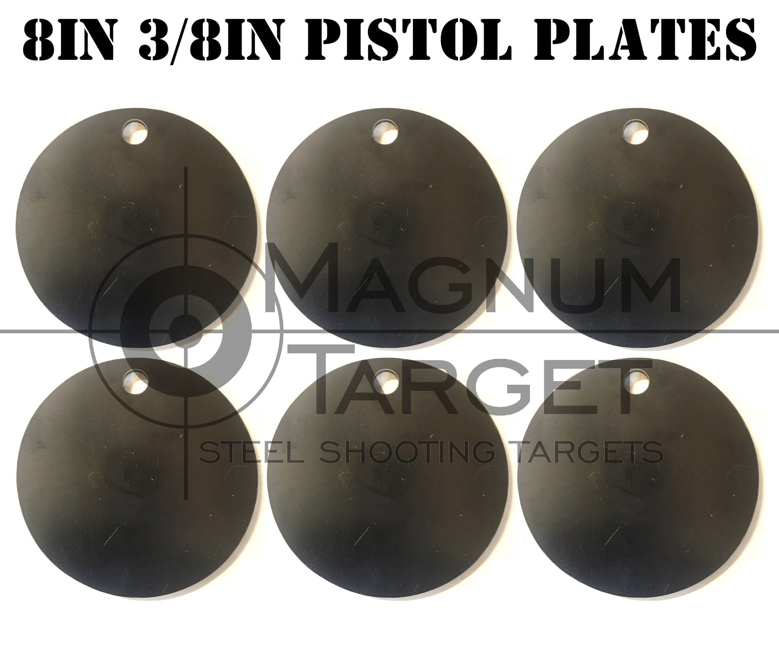 Magnum Target 8 in Round NRA PISTOL ONLY Target - 3/8in. Mild Steel ...