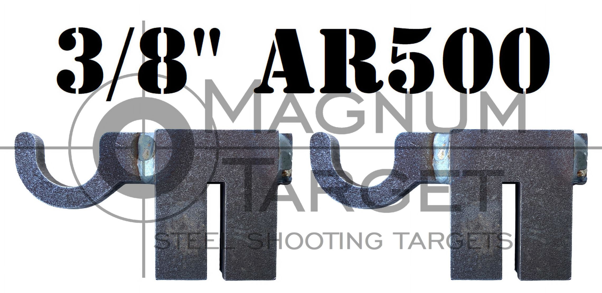 Magnum Target AR500 Hardened Steel Shooting Target T-Post Hook-2pc NRA ...