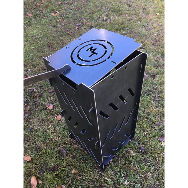 Magnum Target Portable Burn Cage 12inx24in Box Campfire Stove Fire Pit ...