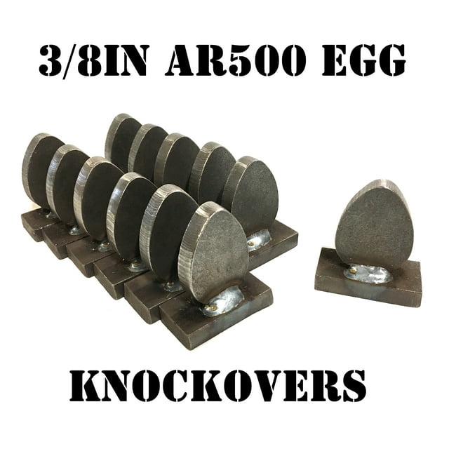 Magnum Target Steel Shooting Targets - 12 New Egg Knockover - Action ...