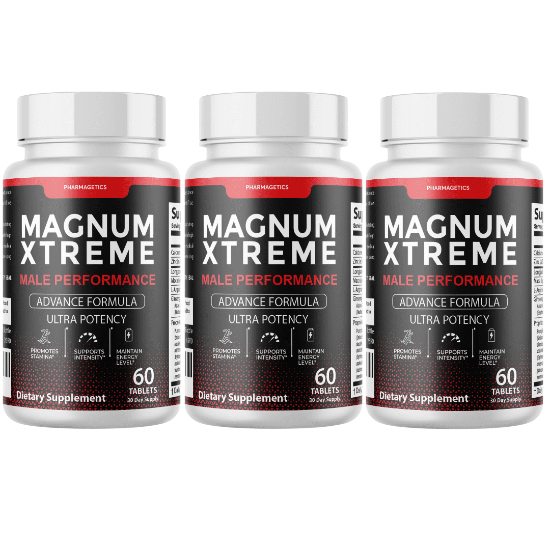 Magnum Xtreme Tablets Magnum Extreme Advanced Formula - 3 Bottles ...