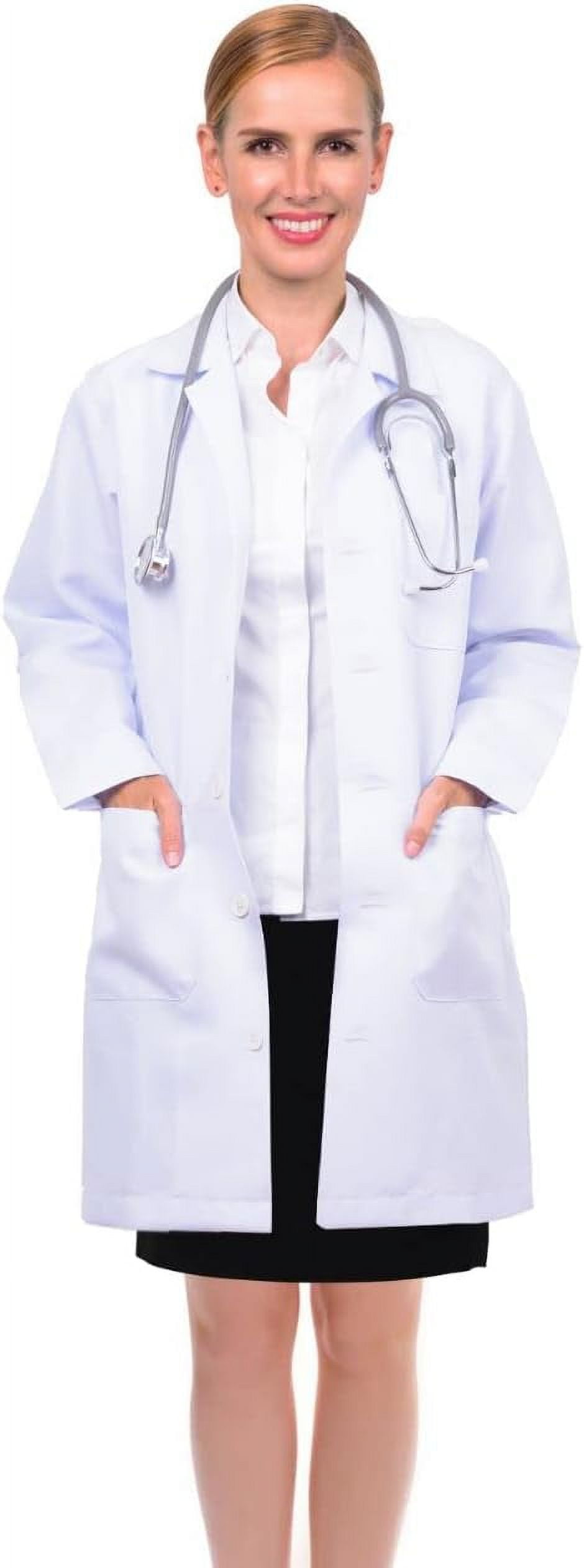 Magnus Care Professional Lab Coat Belted 36” Long Coat for Doctors ...