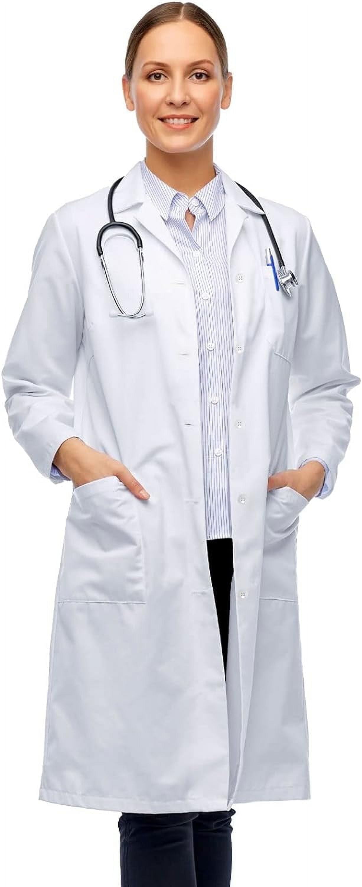 Magnus Care Professional Lab Coat White Long Coat for Doctors & Nurses, XL - Walmart.com
