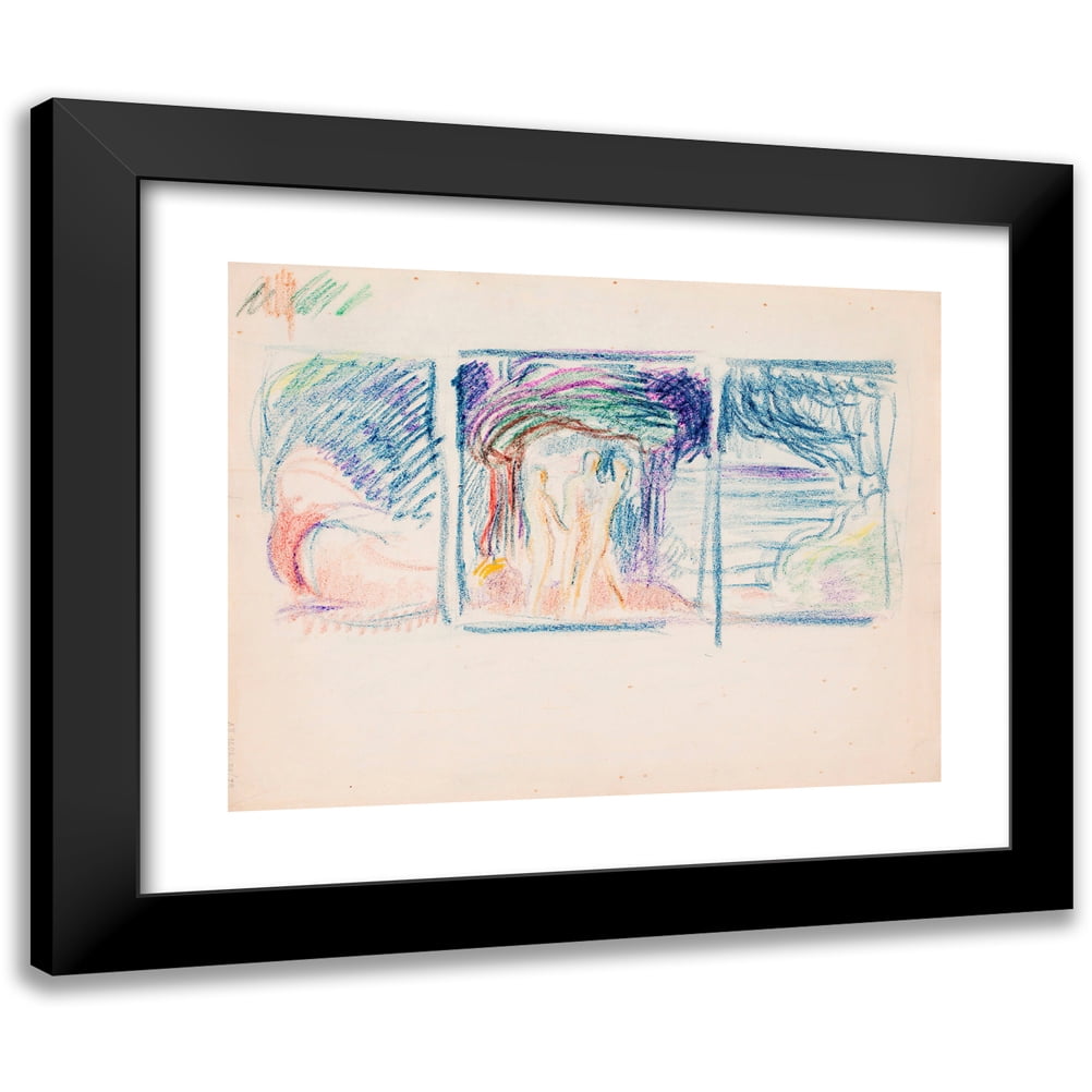 Magnus Enckell 14x12 Black Modern Framed Museum Art Print Titled ...