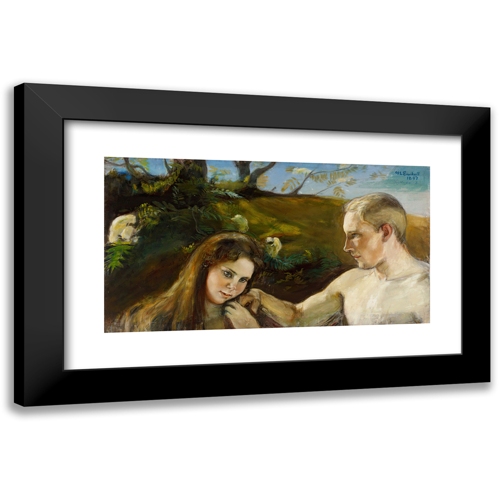 Magnus Enckell 24x15 Black Modern Framed Museum Art Print Titled - Adam ...