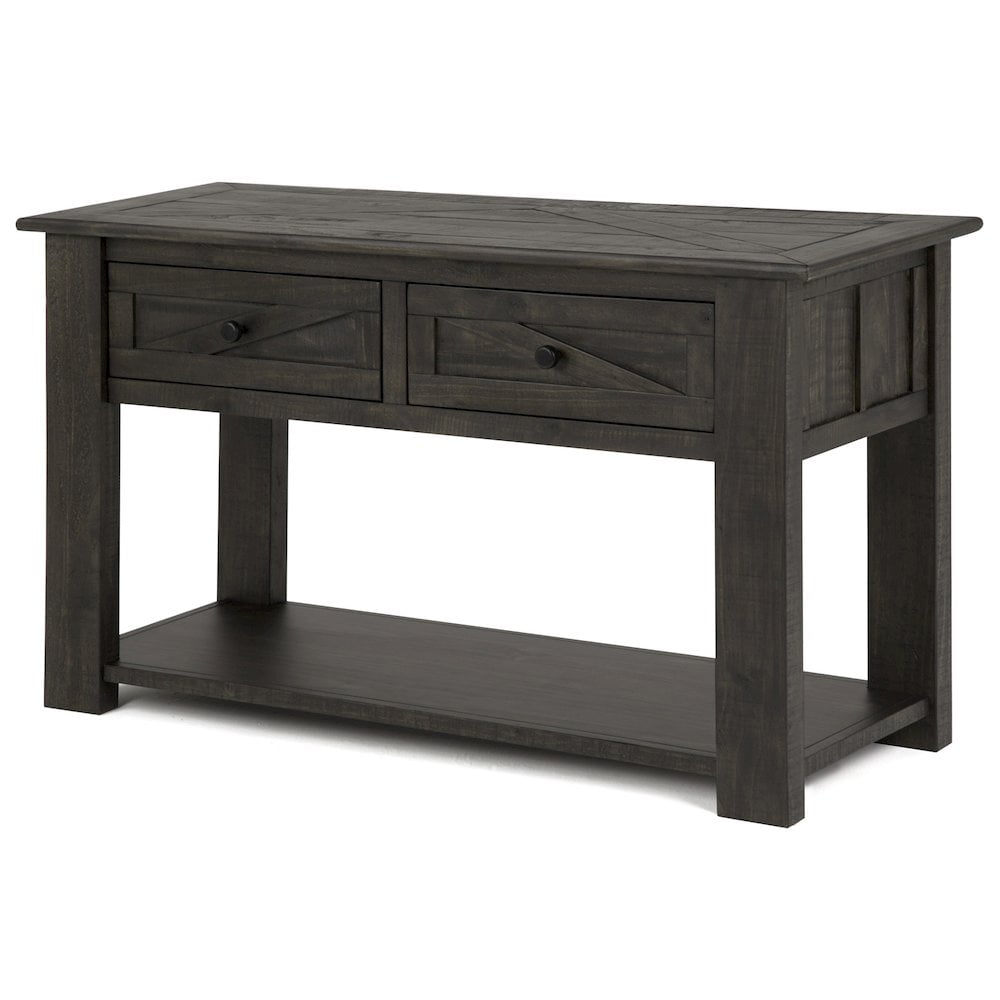 Magnussen Garrett Console Table in Weathered Charcoal - Walmart.com