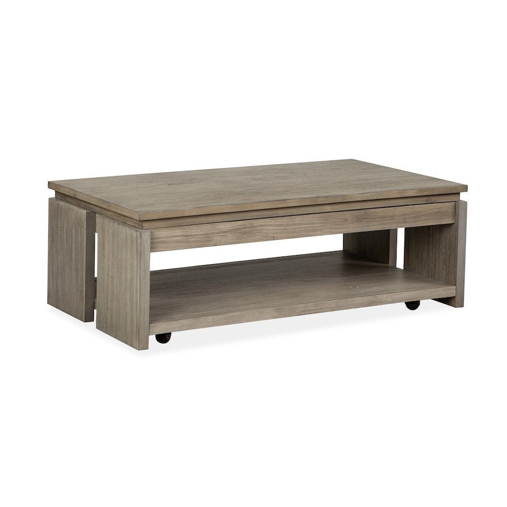 Magnussen Home Conrad Stone Rectangular Lift Top Cocktail Table With ...