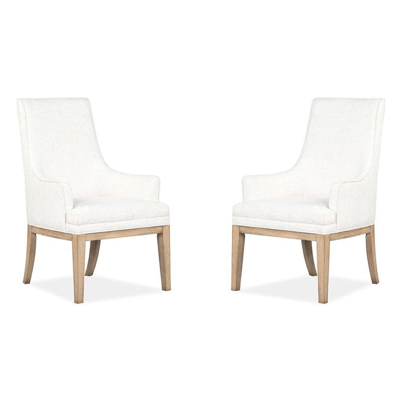 Magnussen Home Coventry Honey Maple Upholstered Host Chair Two Pack ...