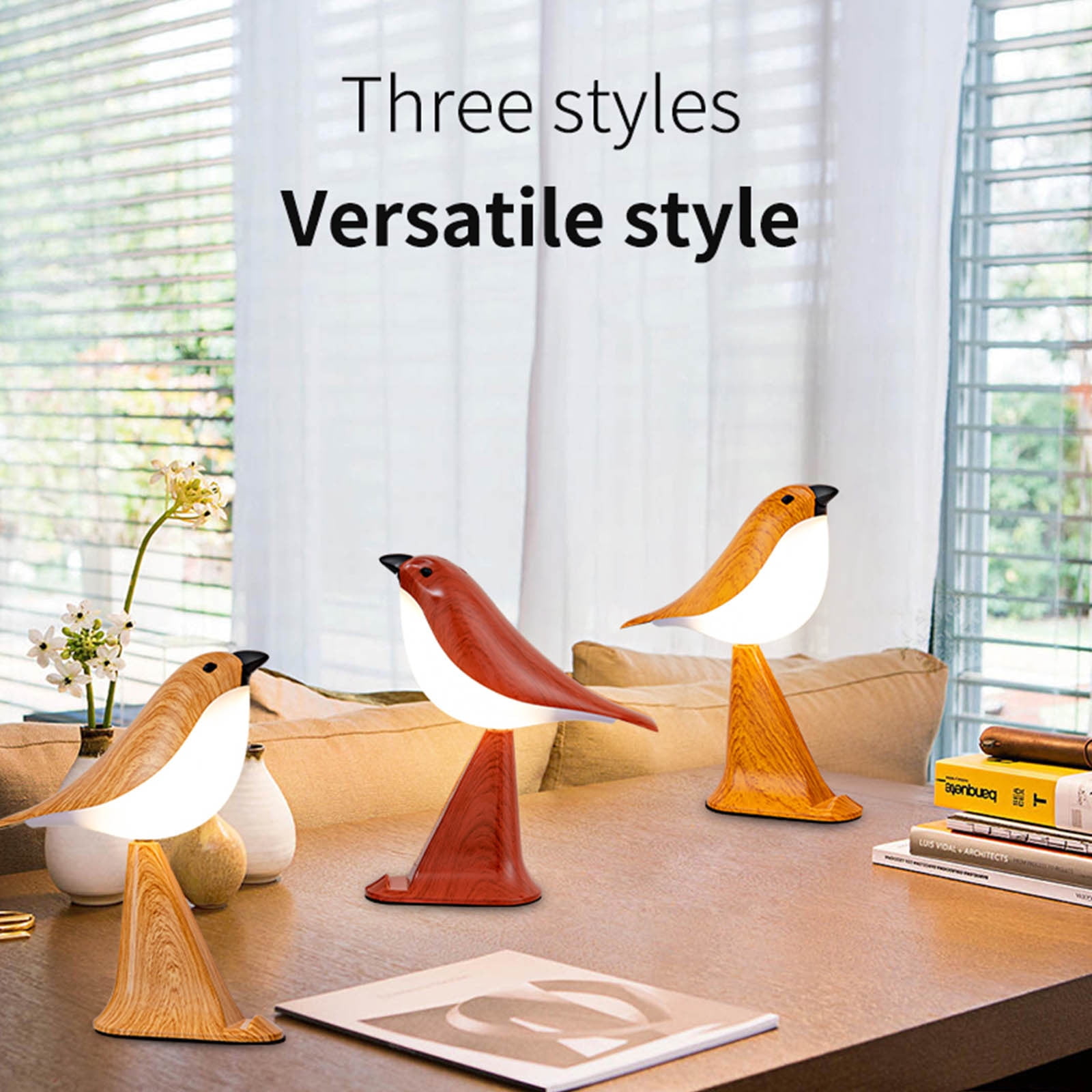 Magpie LED Bird Night Light with Aromatherapy Diffuser, Remote Control ...