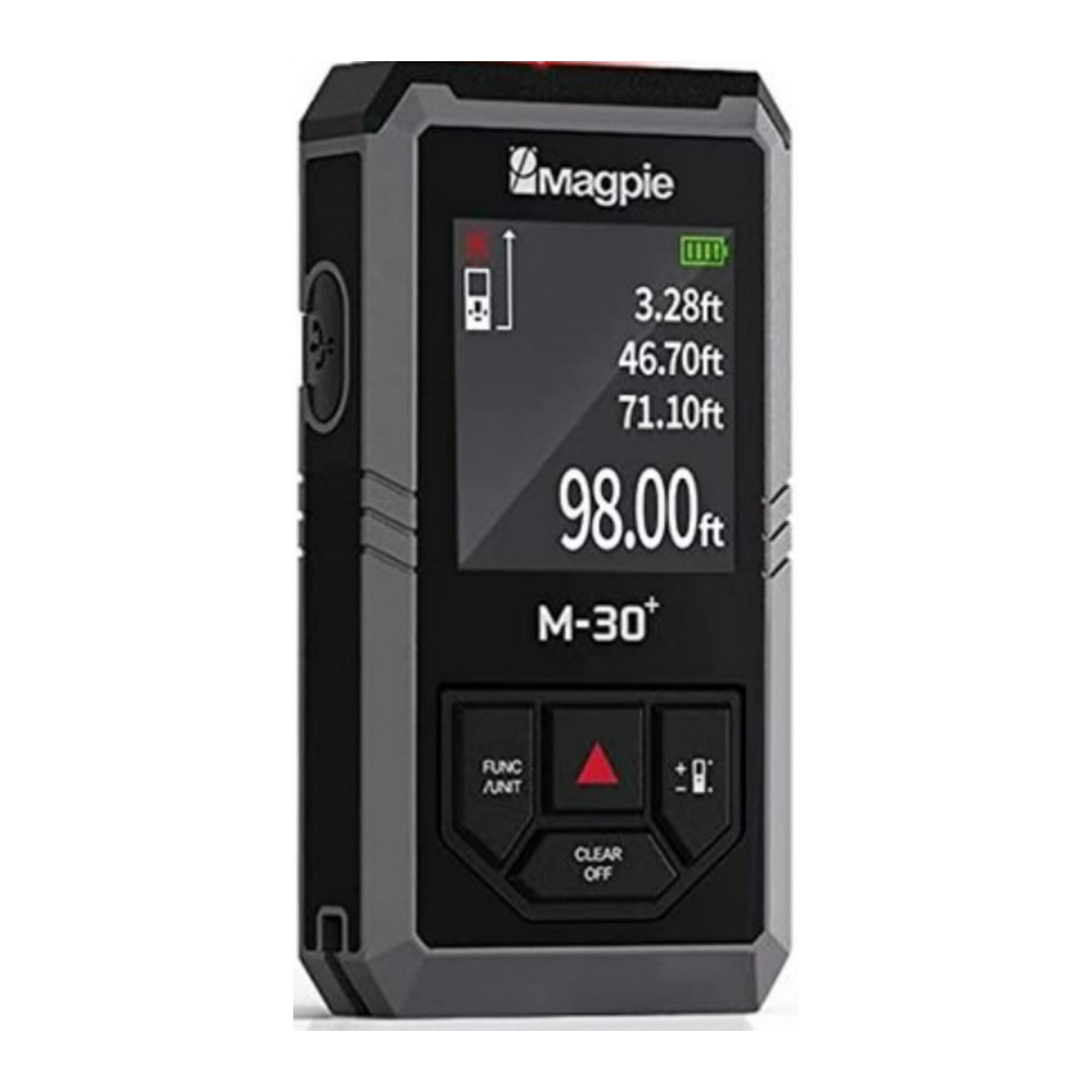 Magpie Tech M-30+ 98 Feet Compact Pocket Laser Distance Meter Digital ...