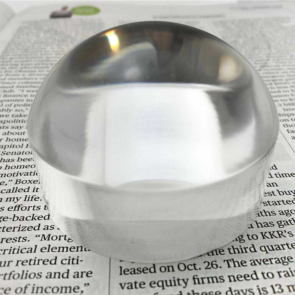 Magpro 4x 2.5" Acrylic Dome Magnifier Paperweight Crystal Ball for map ...