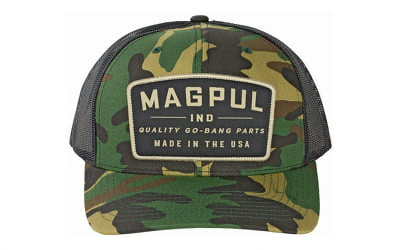 Magpul Go Bang Tactical Cap - Trucker Hat in Woodland Camo - Walmart.com