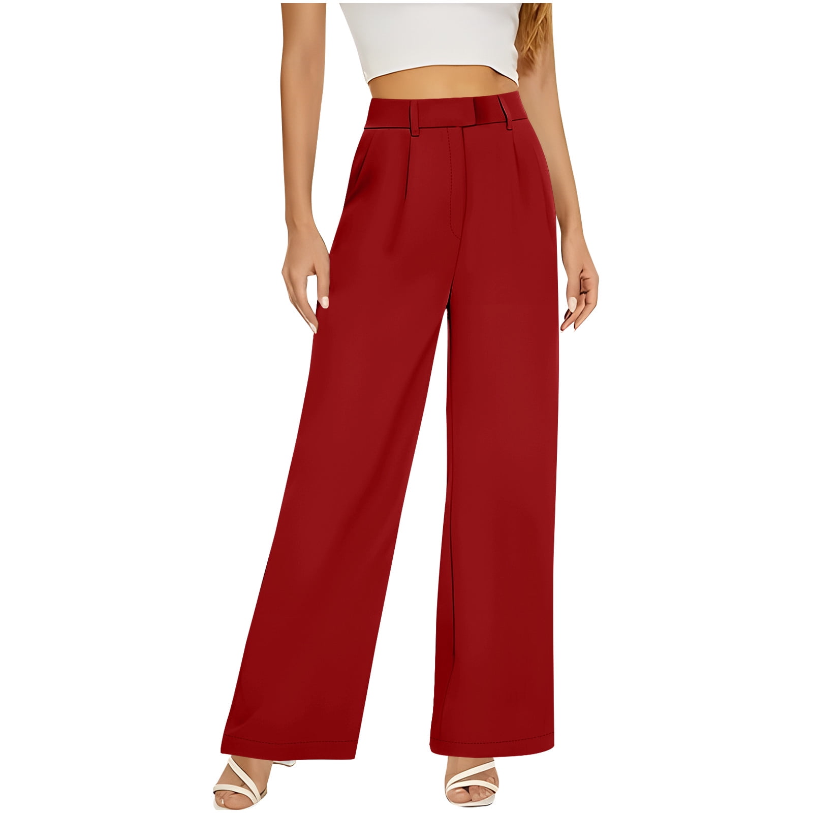 Magroz Dress Pants Women Wide Leg Business Dressy Casual Work Pants ...