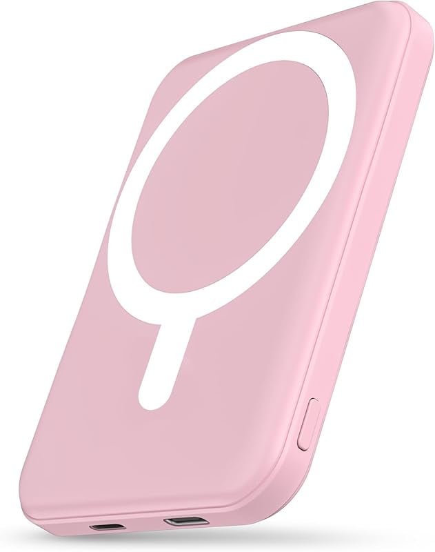 for Magsafe Battery Pack, 5000mAh Magnetic Power Bank with Type-C Cable ...