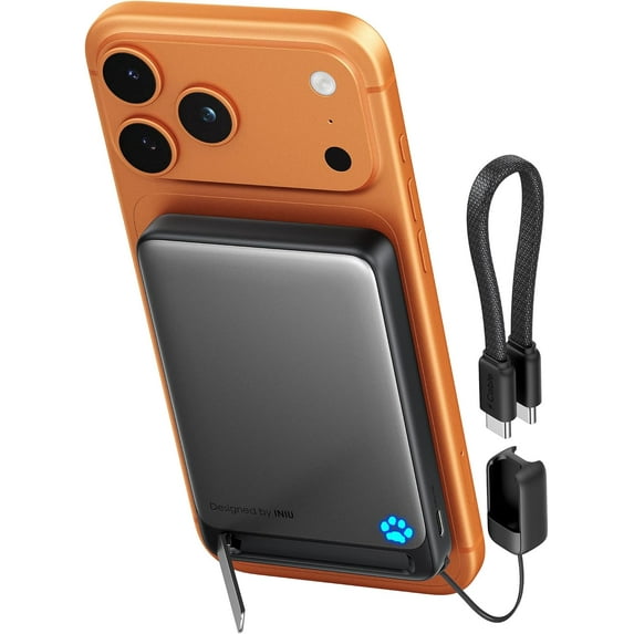 for Magsafe Power Bank, Slimmest 10000mAh Qi2 Certified 15W Magnetic ...