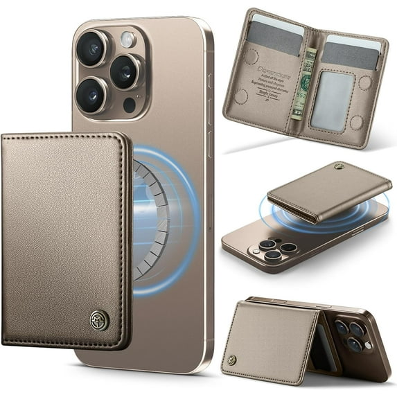 for Magsafe Wallet Card Holder RFID Blocking, Leather Minimalist Phone ...