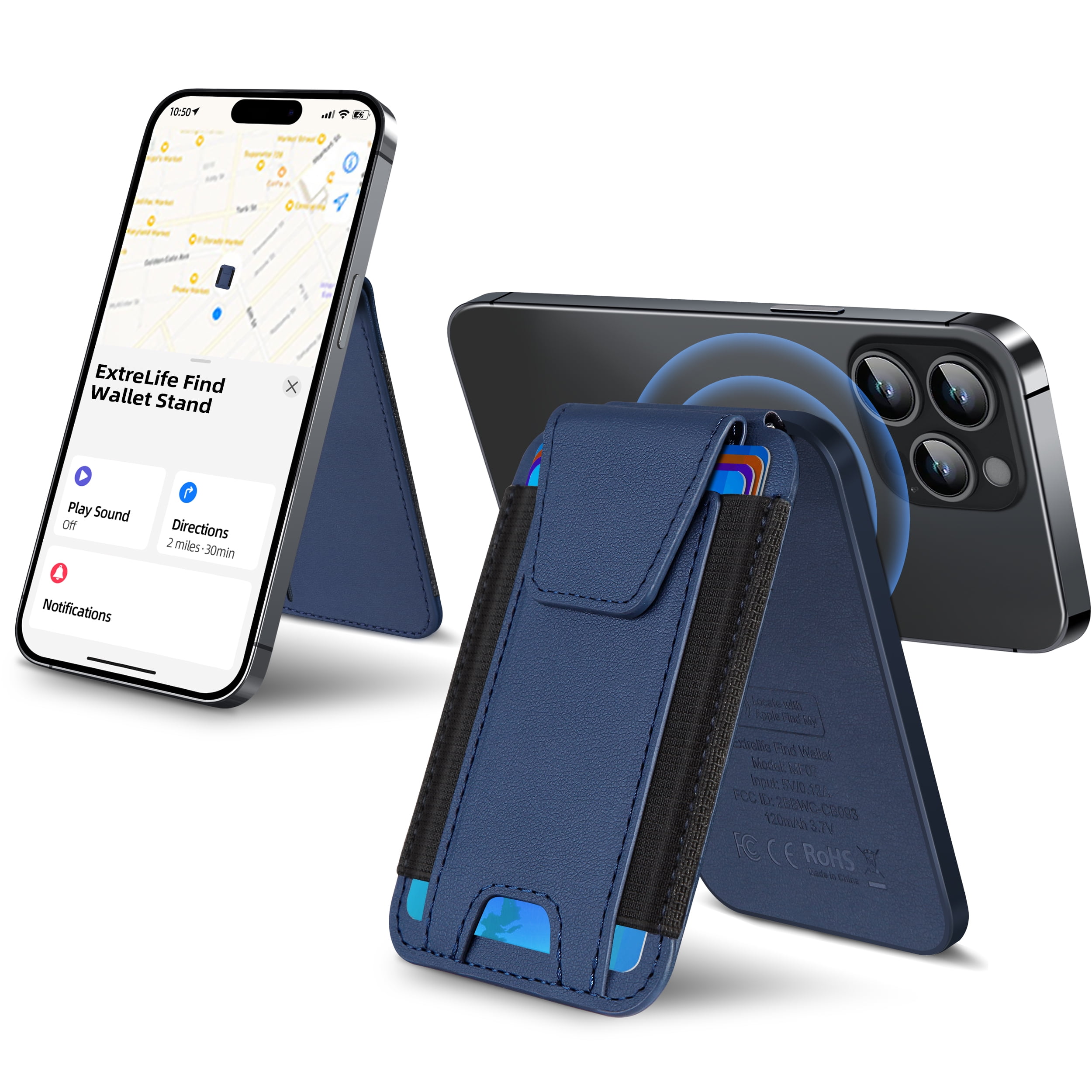 for Magsafe Wallet, Works with Apple Find My, Magnetic Phone Wallet ...