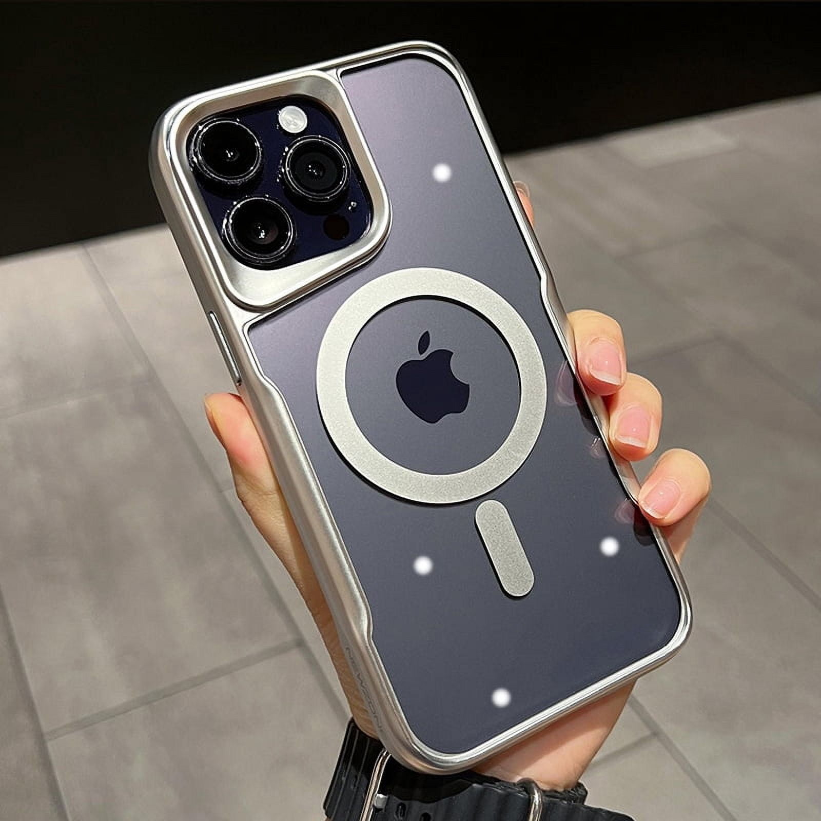 Magsafe Wireless Charge Magnetic Case for iPhone Luxury Electroplated ...