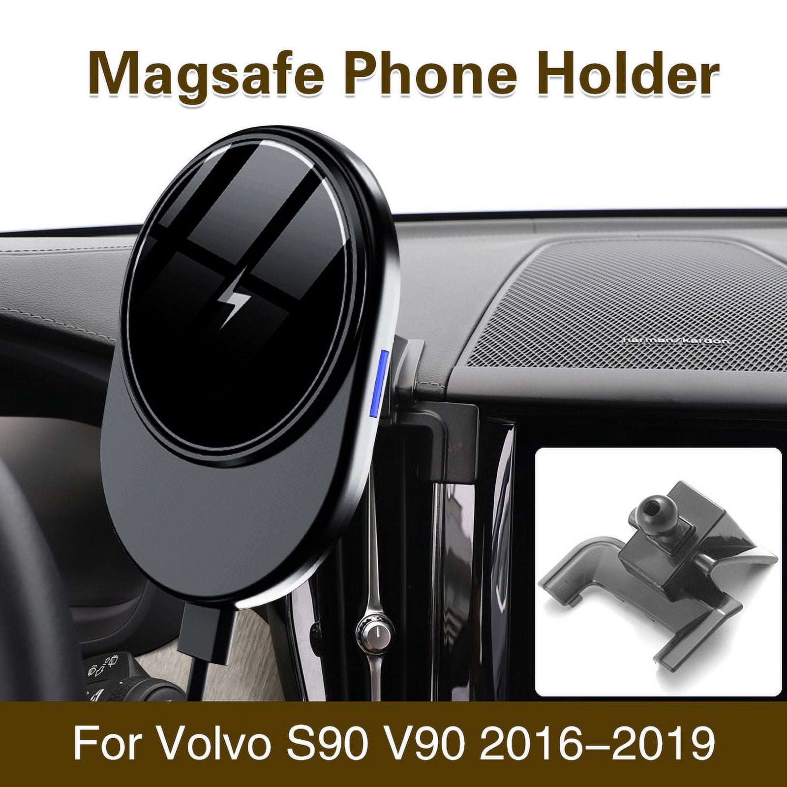 Magsafe car holder for volvo xc60 xc40 xc90 s60 v60 s90 wireless ...