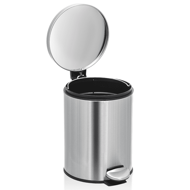 Magshion 1.3 Gallon Stainless Steel Trash Can with Step Pedal ...