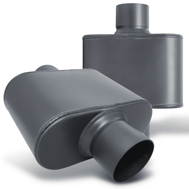 Magshion 1 Pair 3 Inch Inlet/Outlet Chambered Exhaust Muffler Straight ...