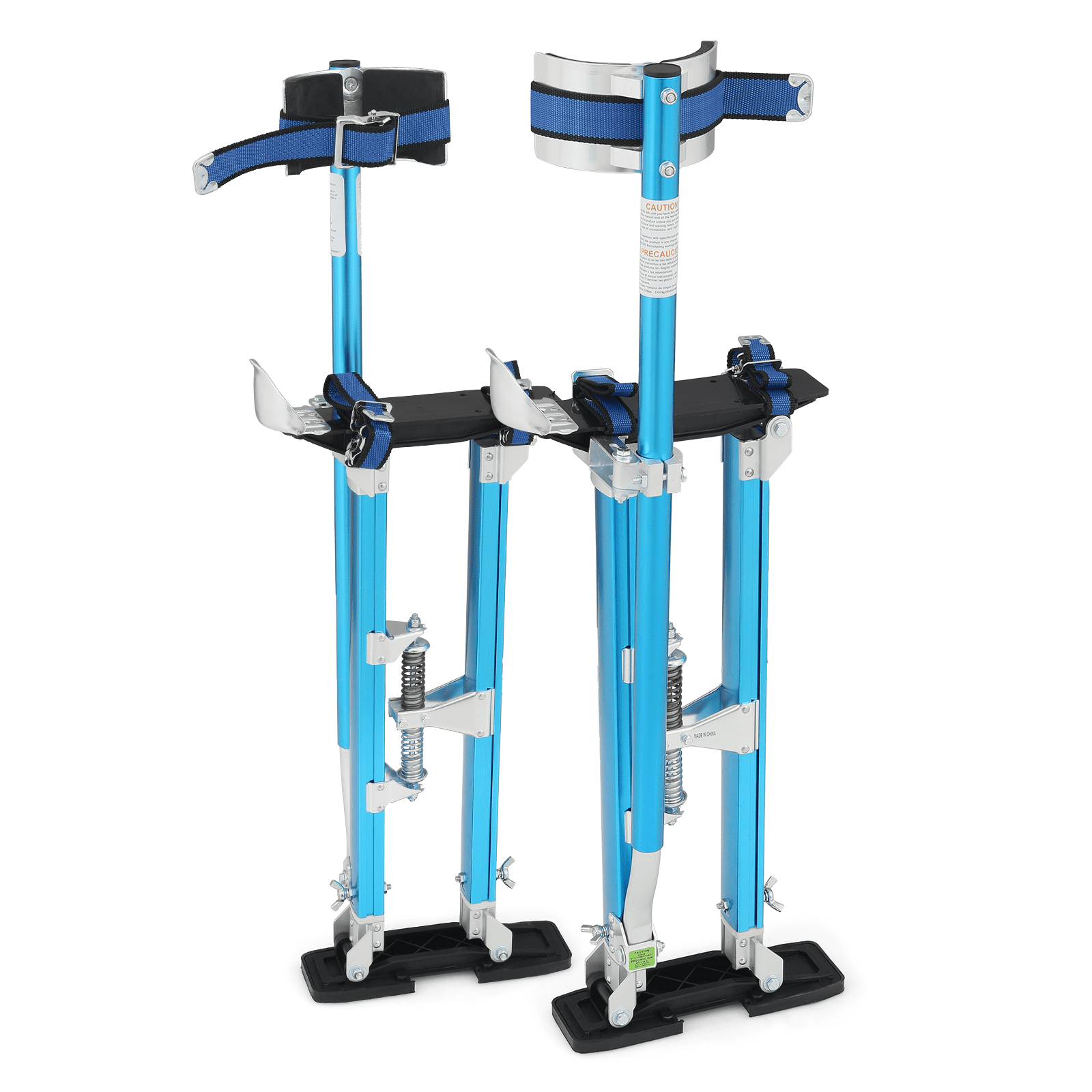Magshion 1 Pair Drywall Stilts 24-40 inch Adjustable Aluminum Tool Stilt for Painting Cleaning ...