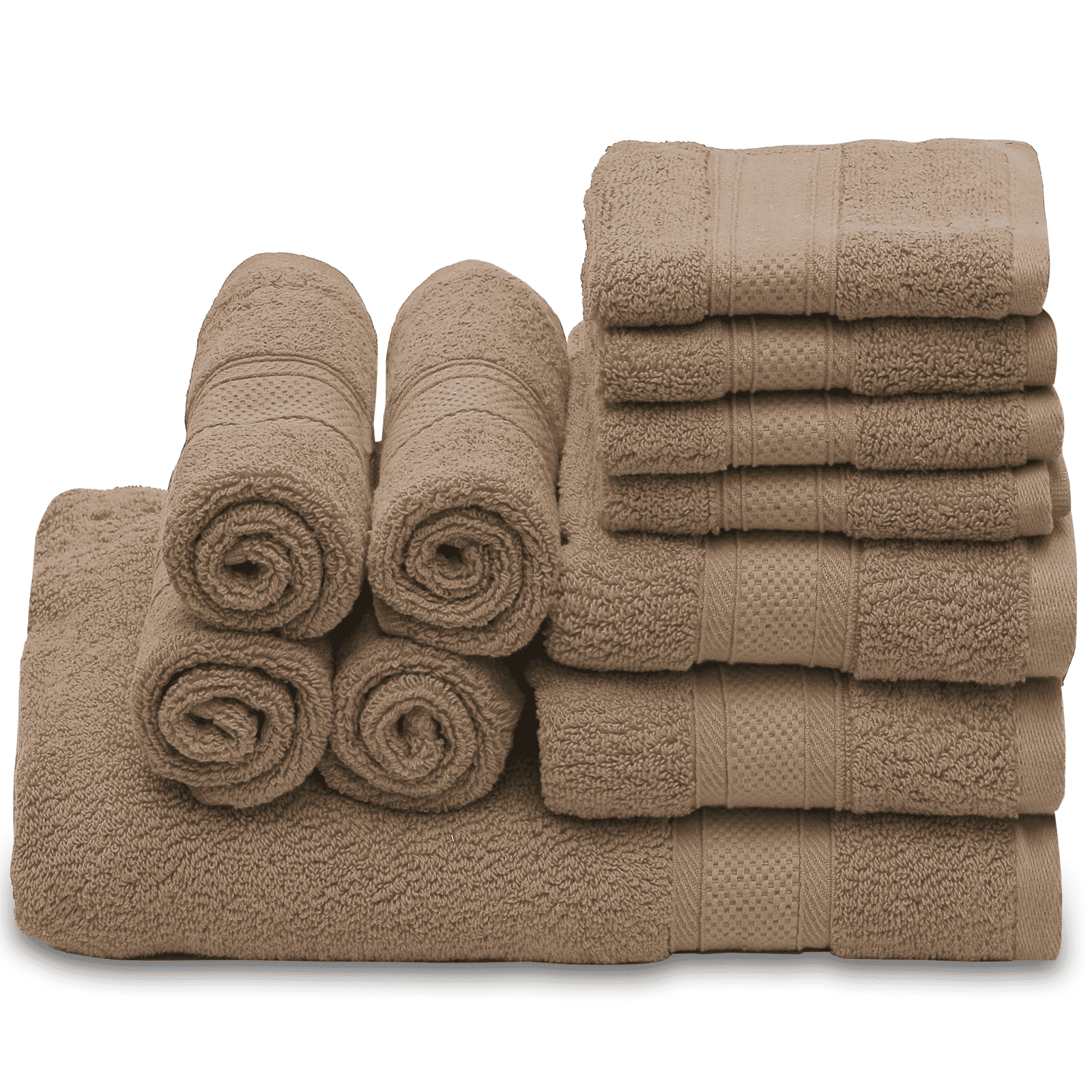 Magshion 100% Cotton 11-Piece Towel Set, Bath Towel, 2 Hand Towels and ...