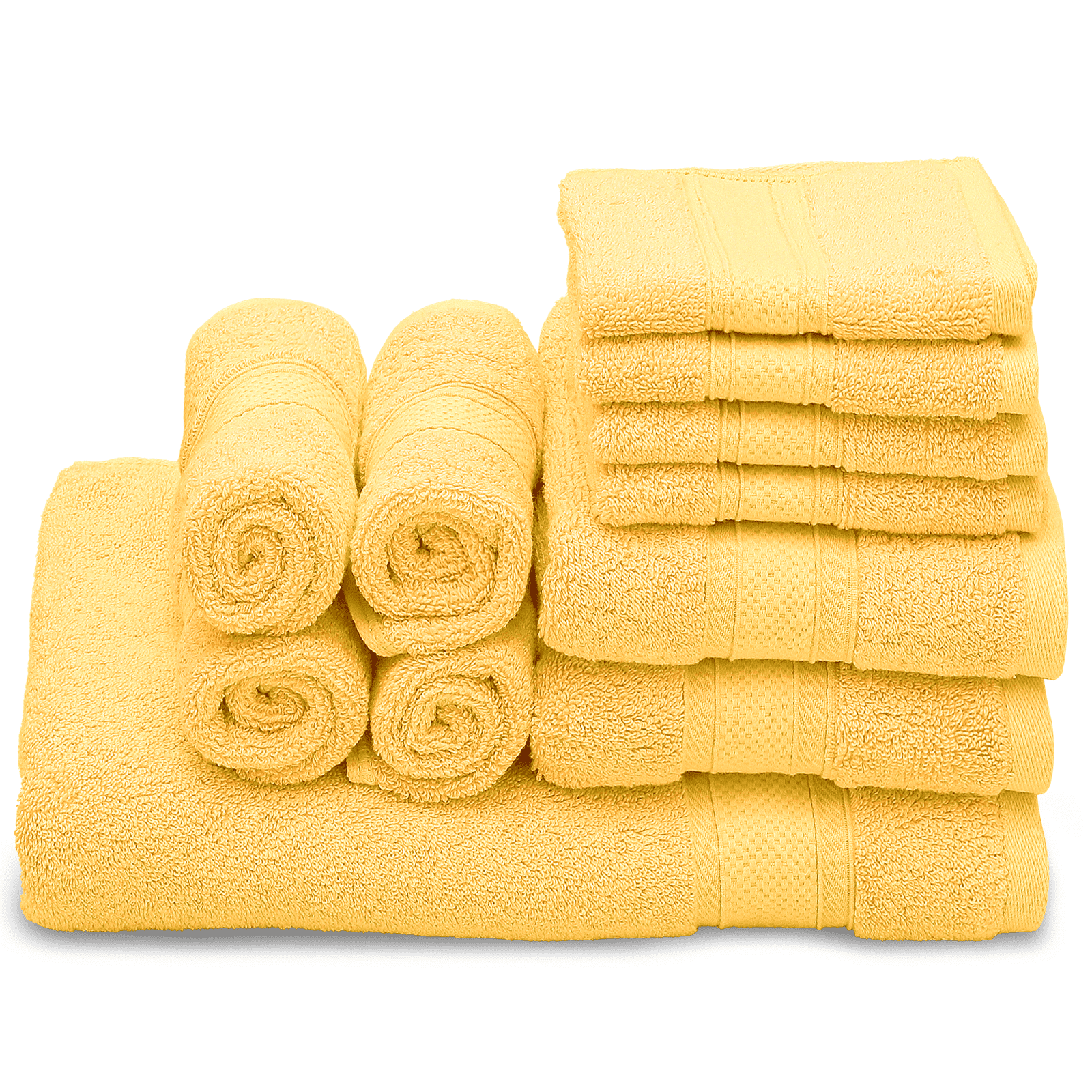 Magshion 11 Piece Towel Set, 100% Cotton, Bath Towel 27x54", 2 Hand ...