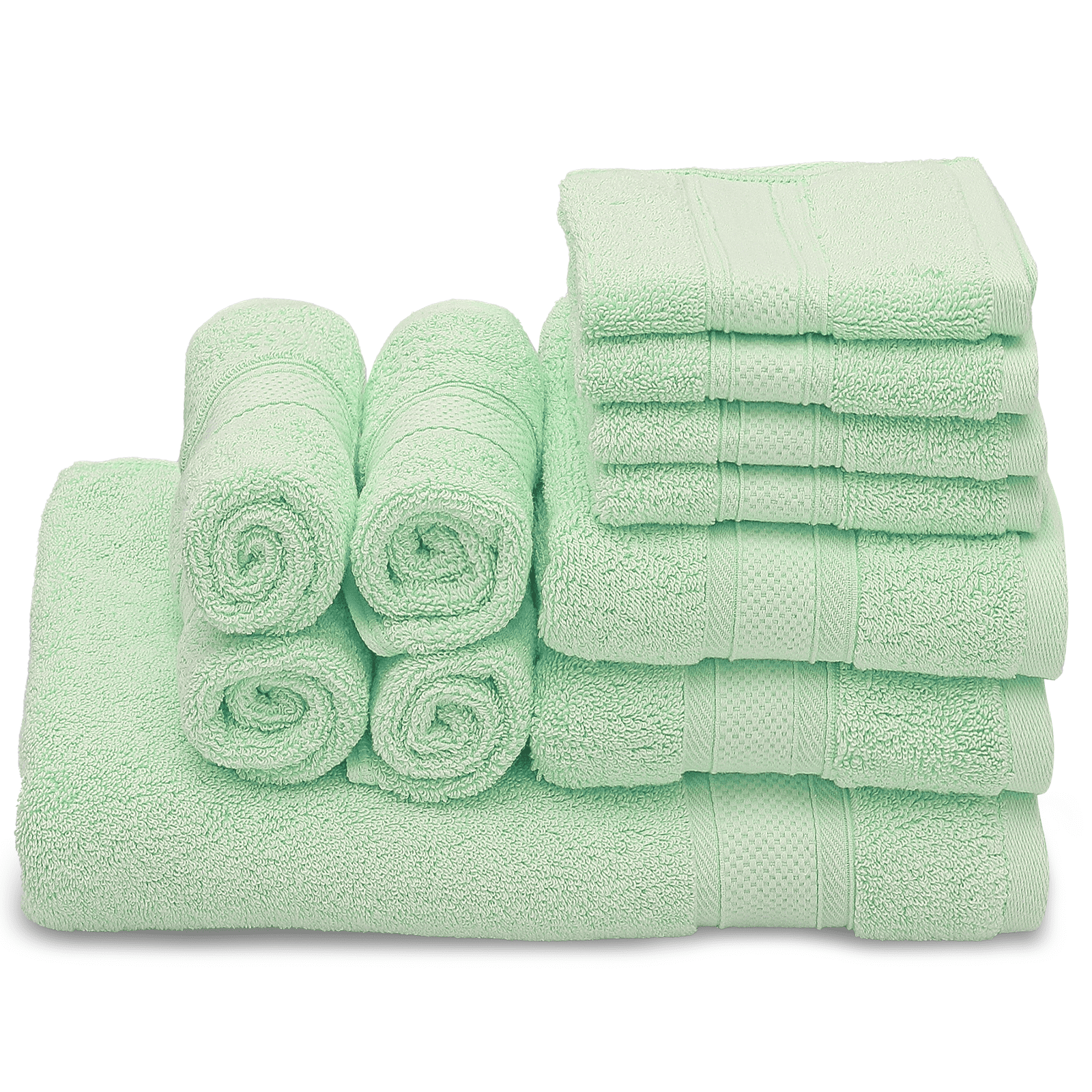 Magshion 11Pcs Towel Set, 100% Cotton, Bath Towel 27x54", 2 Hand Towels ...