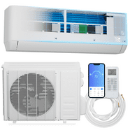 mollie 18,000 BTU 21.5 SEER2 Ductless Mini Split Heat Pump Air ...