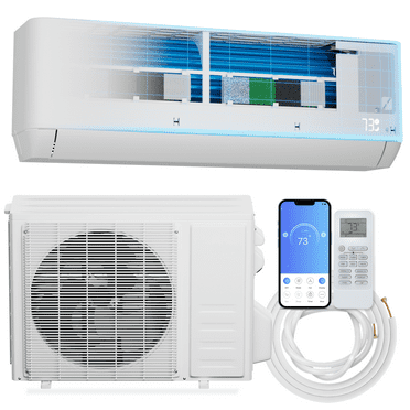 mollie 18,000 BTU 21.5 SEER2 Ductless Mini Split Heat Pump Air ...