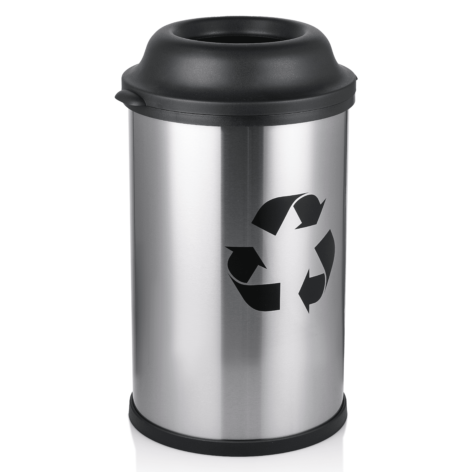 Magshion 13 Gallon Trash Can, Open Top, Double Handles, Stainless Steel ...