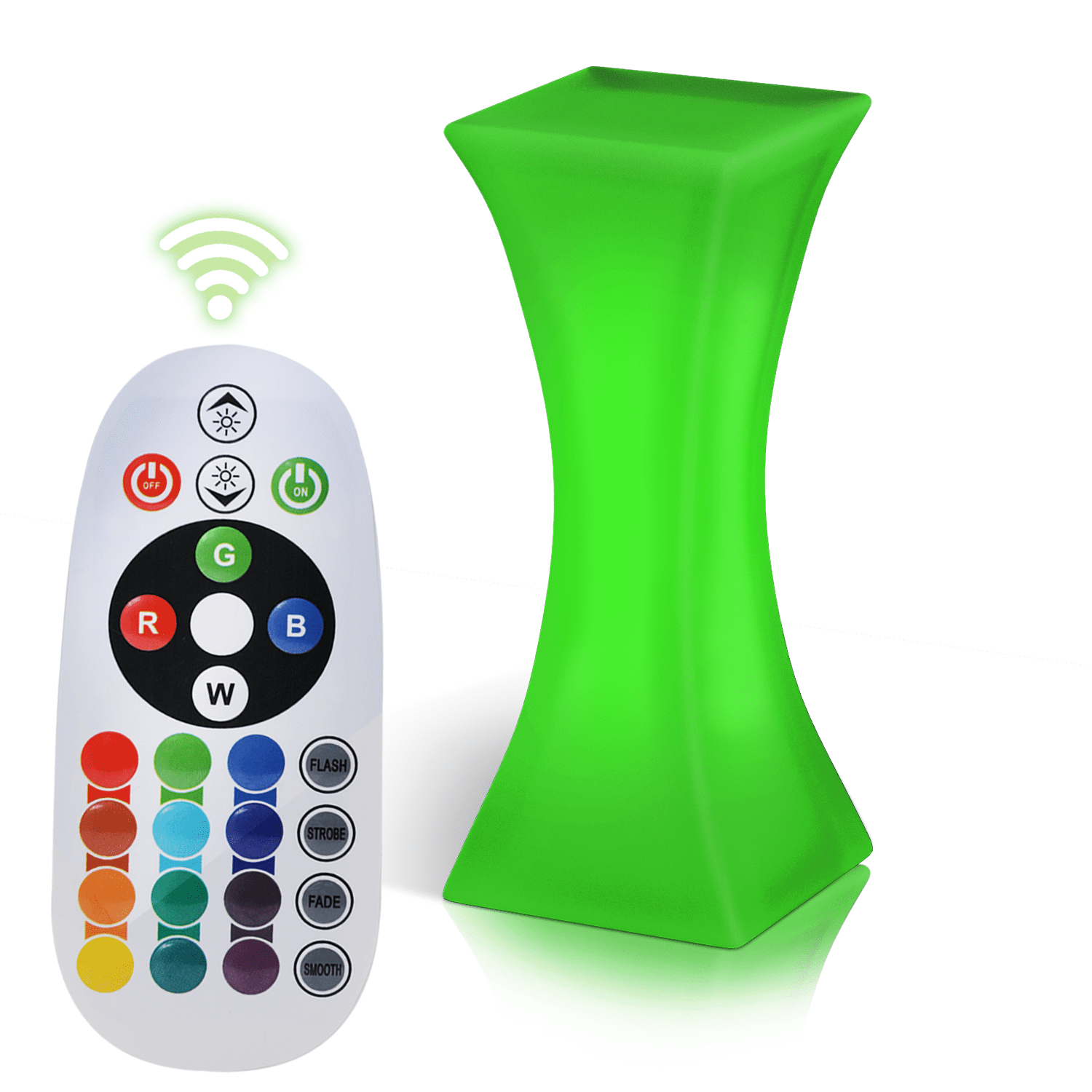 Magshion 18" LED Light Up Cocktail Table, Cordless Colors Changing ...