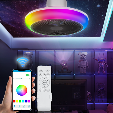 AFANQI Modern 42" Ceiling Fan with LED Light and Remote, Smart ...