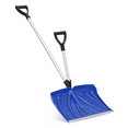Magshion Winter Ergonomic Snow Shovel, 18 inch Ice Sidewalk Snow Pusher ...