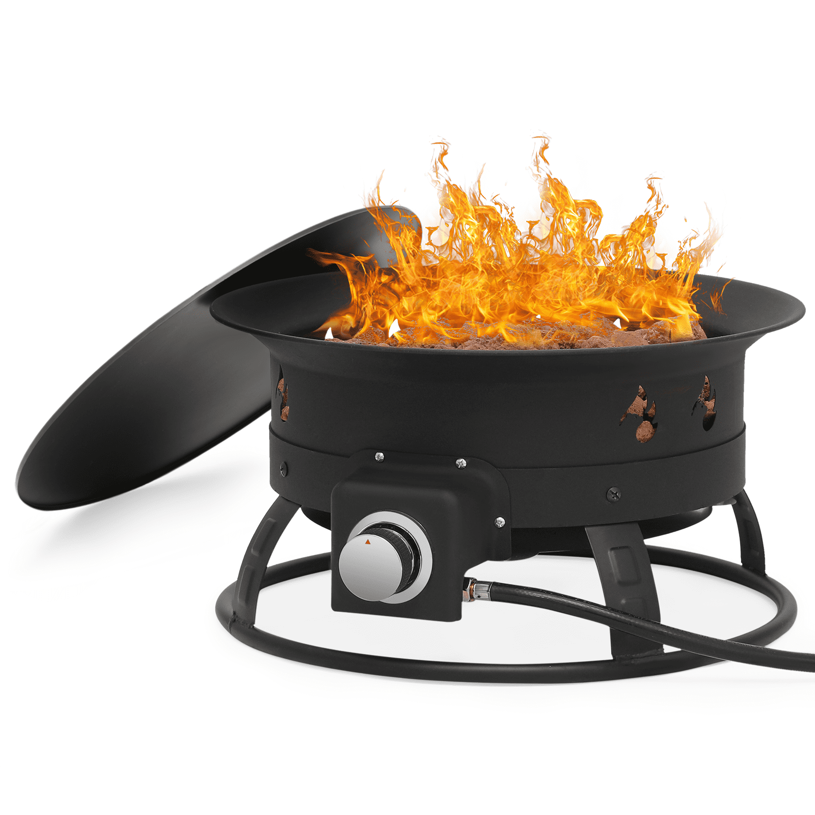 Magshion 19 inch Outdoor Gas Fire Pit Bowl, 52,000 BTU Portable Propane ...