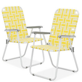 Ktaxon Patio Lightweight Foldable Lawn Chair Set 2 Pack Wide Outdoor Beach Chairs Portable Camping Chairs Blue Walmart