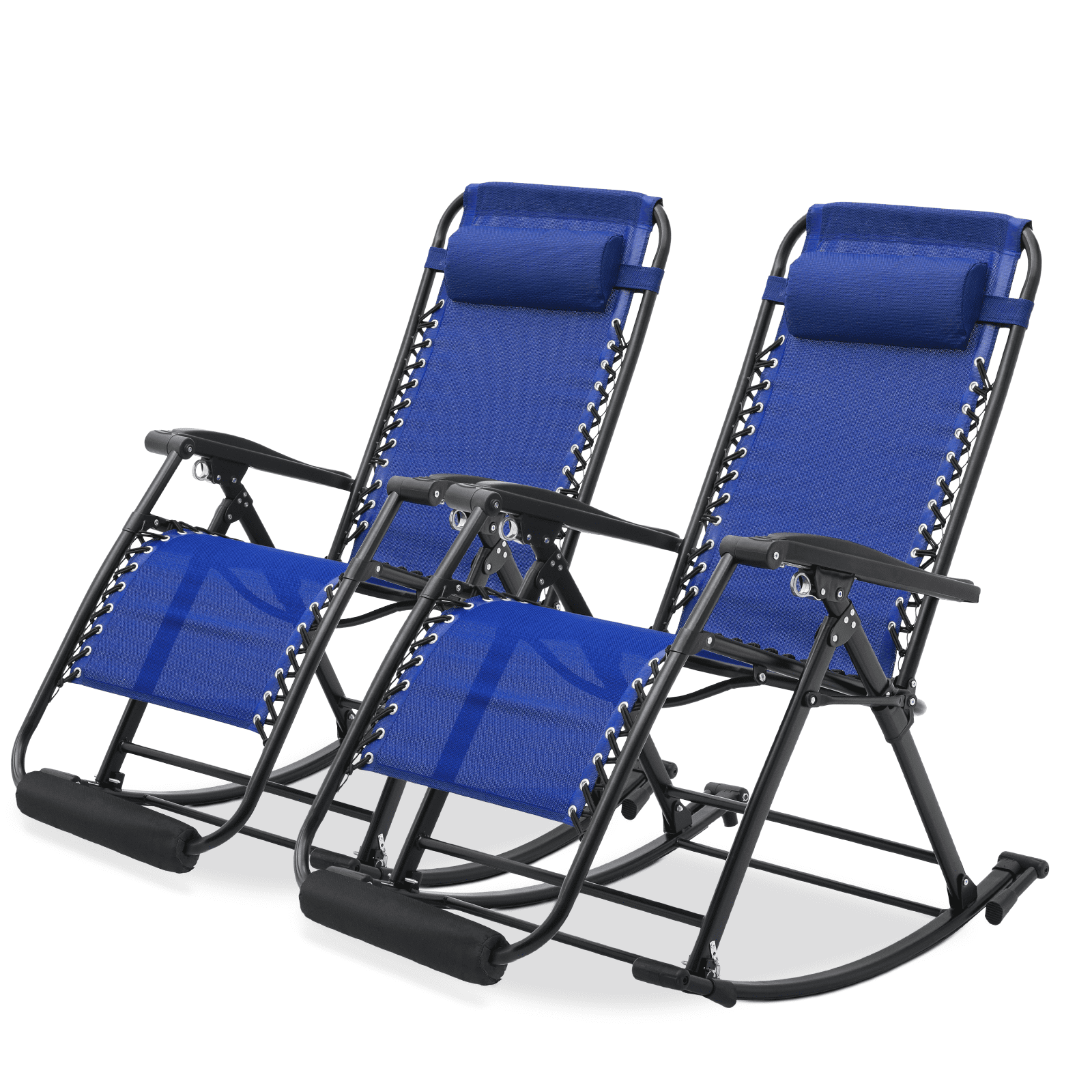 Magshion 2 Pack Zero Gravity Lounge Chairs, Adjustable Rocking Chairs ...