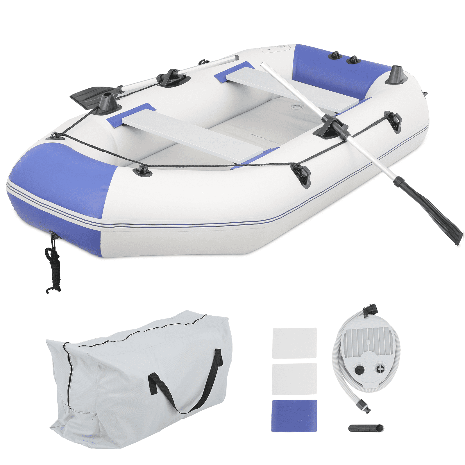 Magshion 2-Person Sport Inflatable Dinghy Boat, 7' Tender Fishing Boat ...