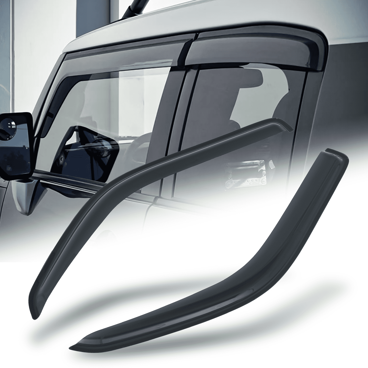 Magshion 2 Pieces Window Visor Shade Vent Wind Rain Deflector Guard for ...