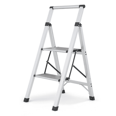 Magshion 3 Step Ladder Folding Portable Step Stool with Tools Tray ...